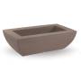 Rectangular resin planter "Genesis" 70 cm. | €75.00 | Veca Color Antracite